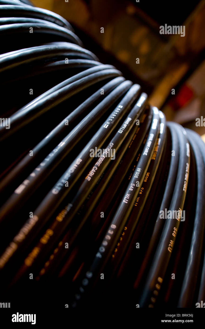 Fiber optic cable reel hi-res stock photography and images - Alamy