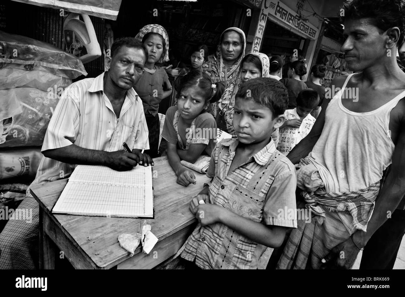 Child labor, boy waiting for compensation after work, Bandarban ...