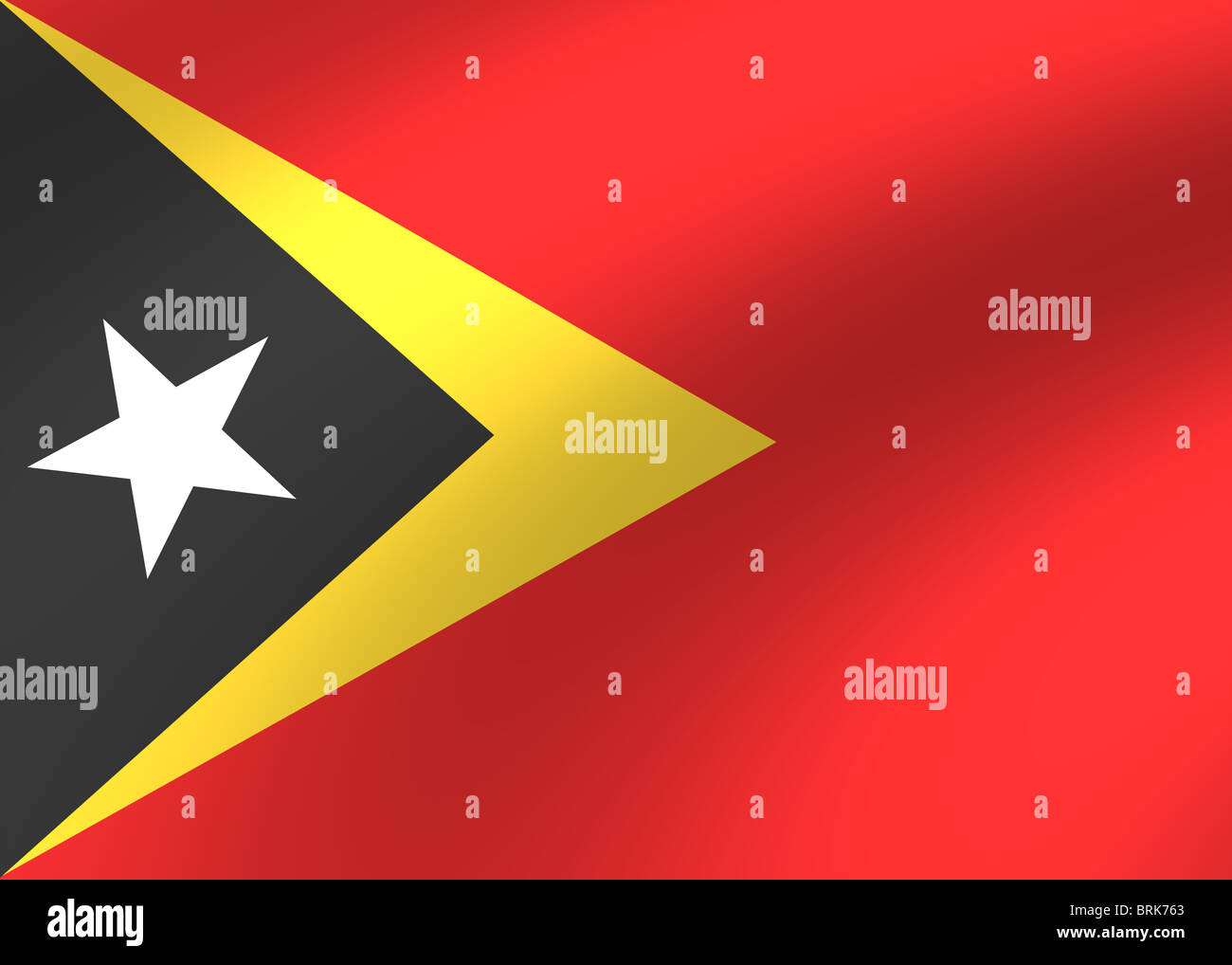 East Timor Timor-Leste flag Stock Photo - Alamy