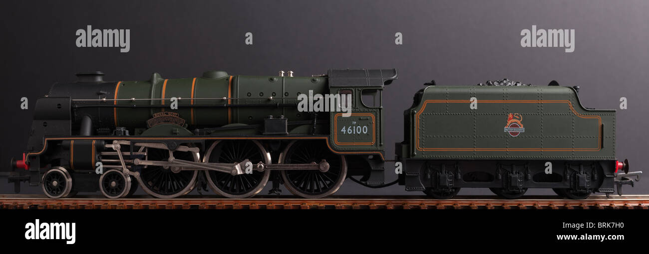 Rebuilt Royal Scot BR Green Livery Locomotive Stock Photo - Alamy