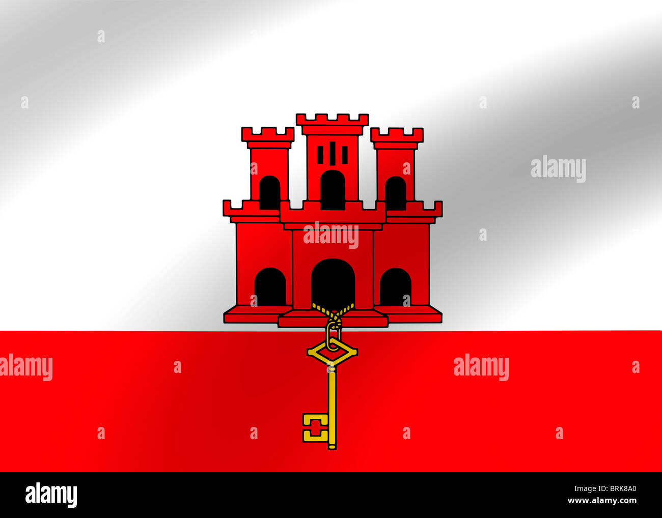 Gibraltar flag hi-res stock photography and images - Alamy