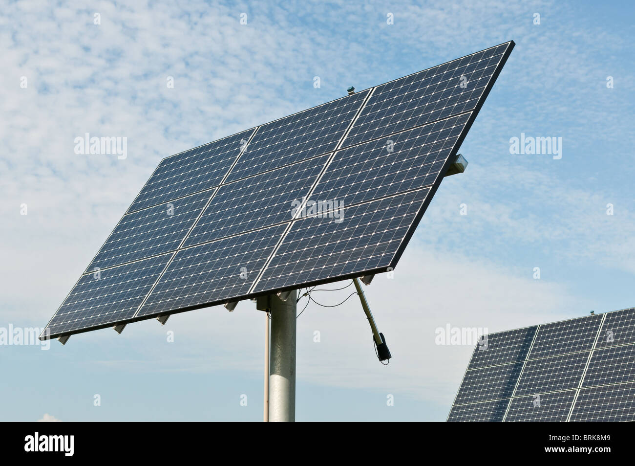 Renewable Energy - Photovoltaic Solar Panel Arrays Stock Photo - Alamy