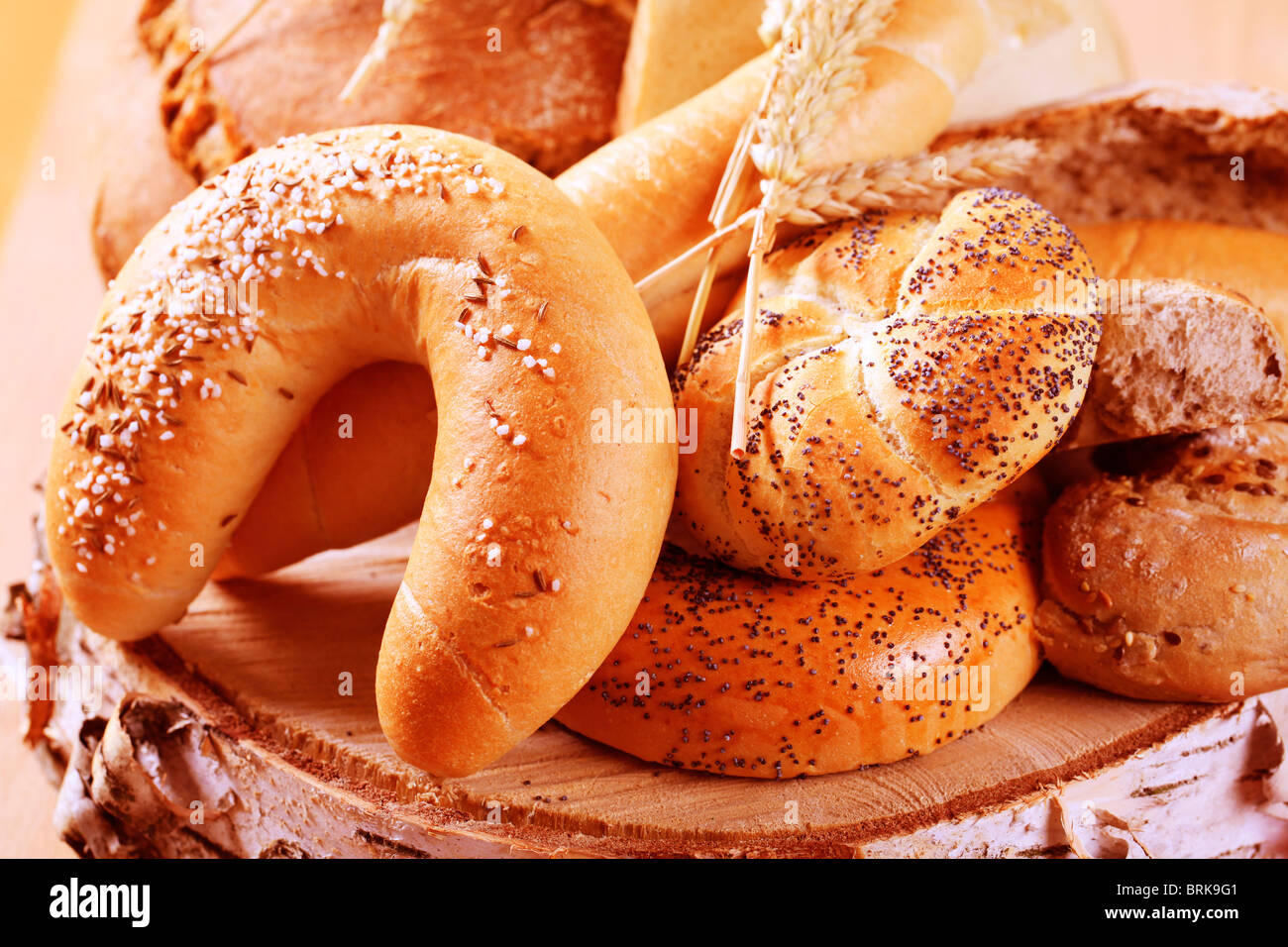 Various types of fresh bread Stock Photo - Alamy