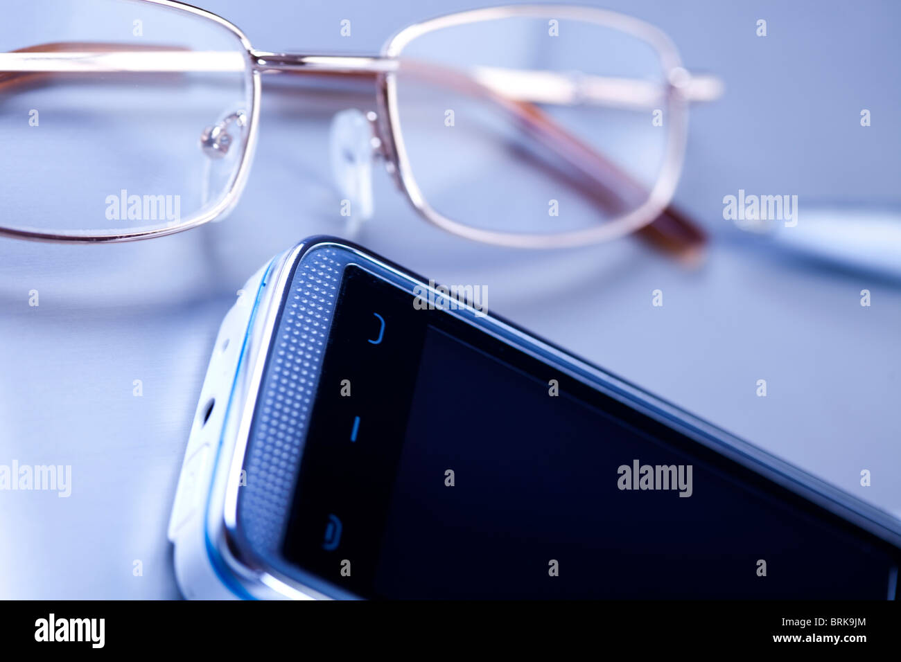 Mobile phone - gsm and global connection Stock Photo - Alamy