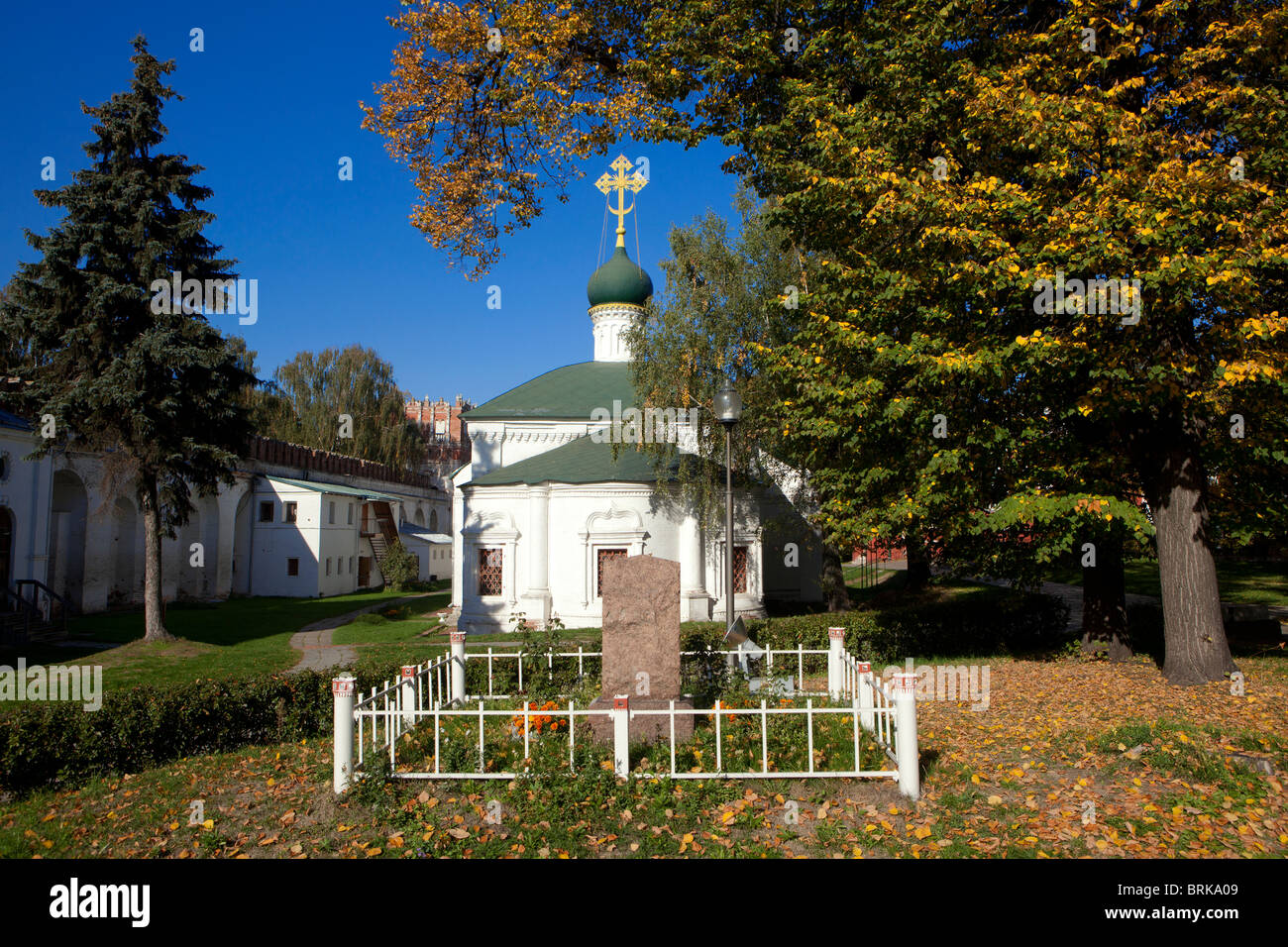 Saint Ambrose's Church inside the Novodevichy Convent in Moscow, Russia ...
