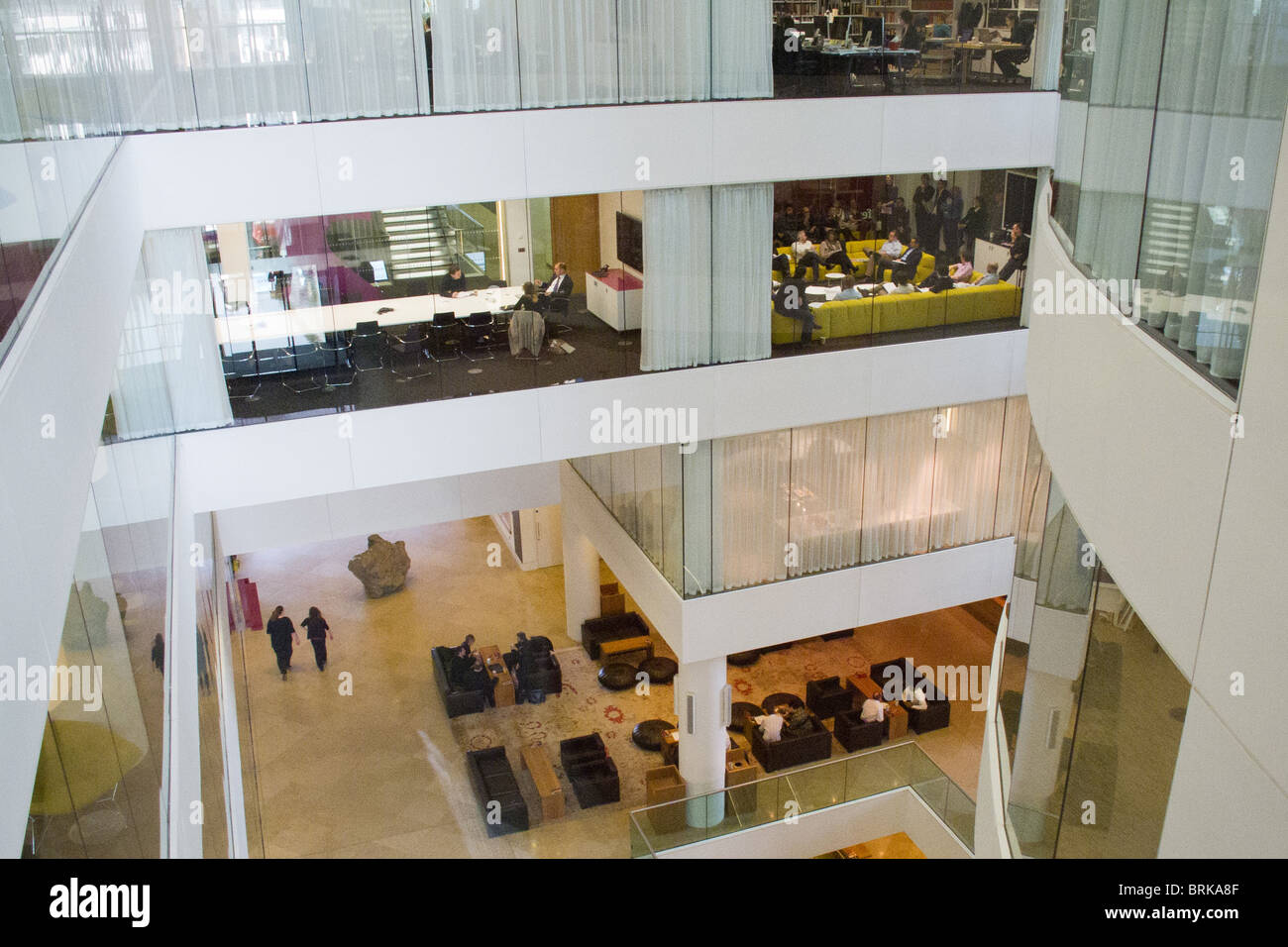 16 March 2010 Morning editorial conference at Guardian newspaper ...