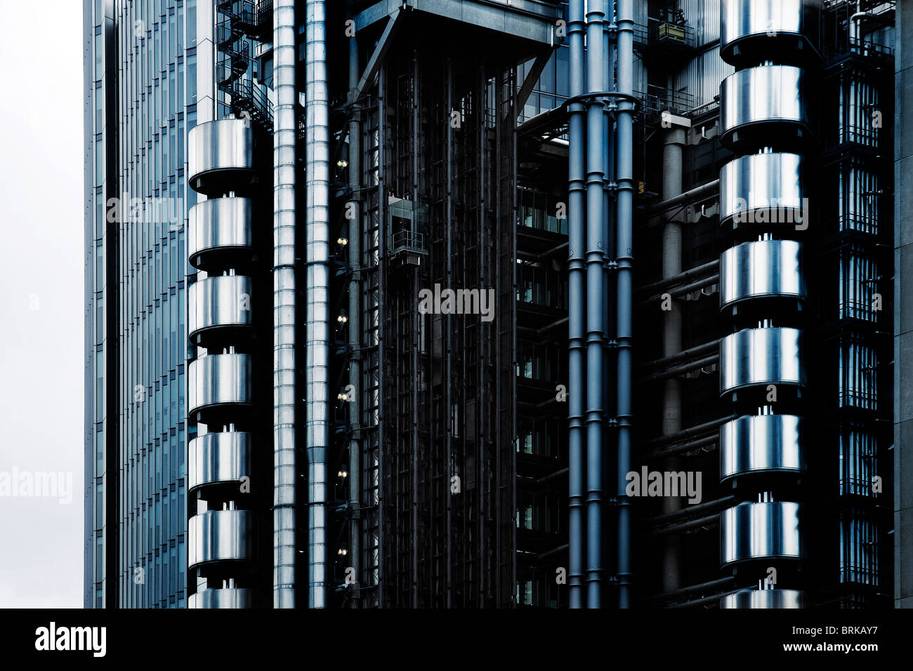 Close-up view of Lloyds Building, London, UK Stock Photo - Alamy
