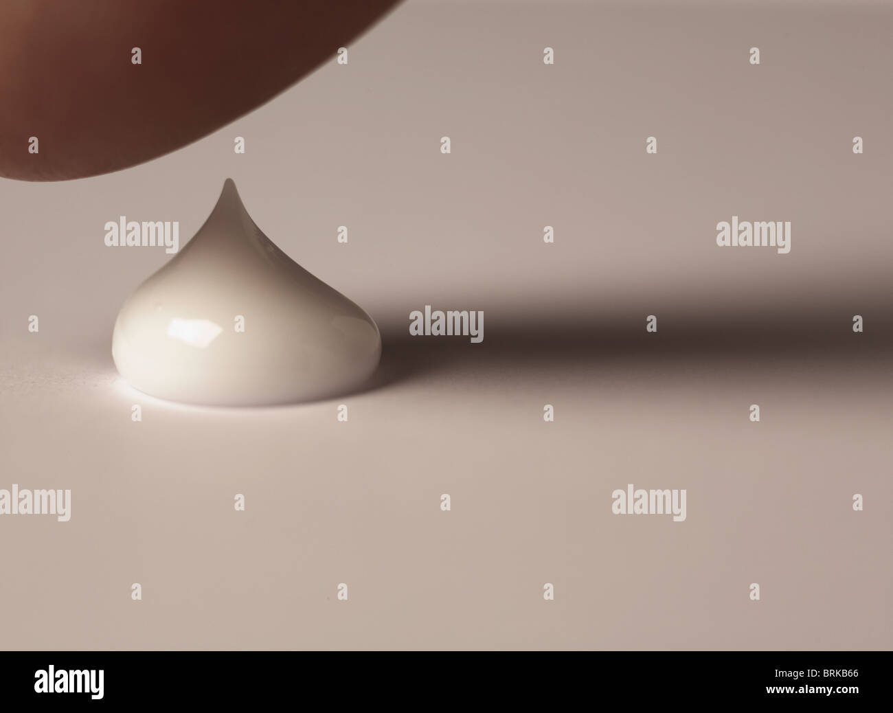 close up detail of hand cream on white back ground Stock Photo - Alamy