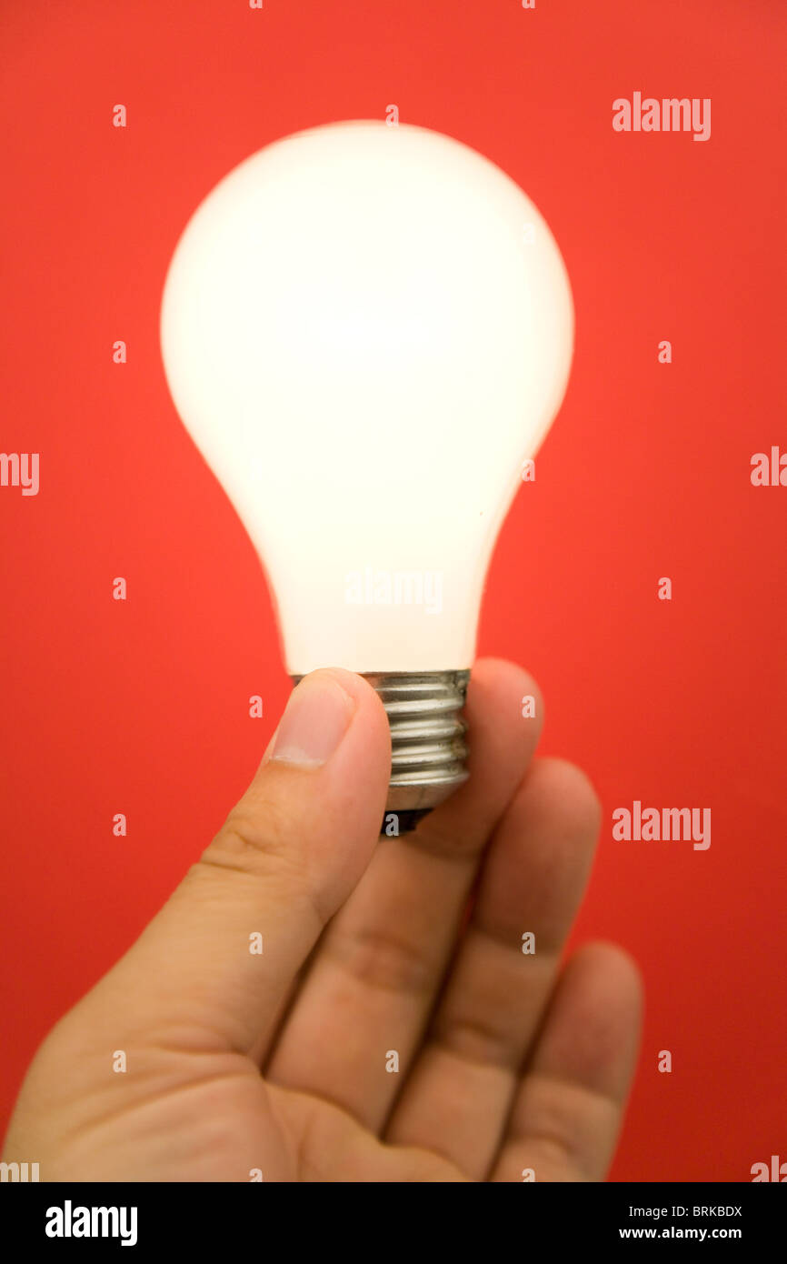 Bright Light Bulb close up shot Stock Photo - Alamy