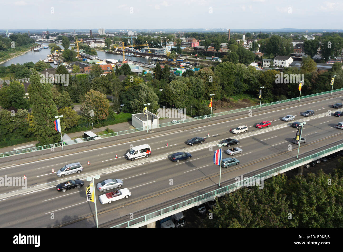 Cologne - the Zoo Bridge (Zoobrucke) over the Rhine Stock Photo - Alamy