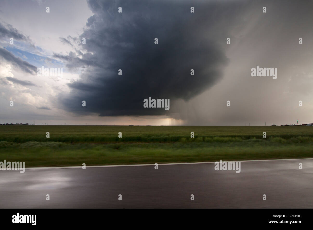The view outside a storm chaser's car window: a supercellcular ...