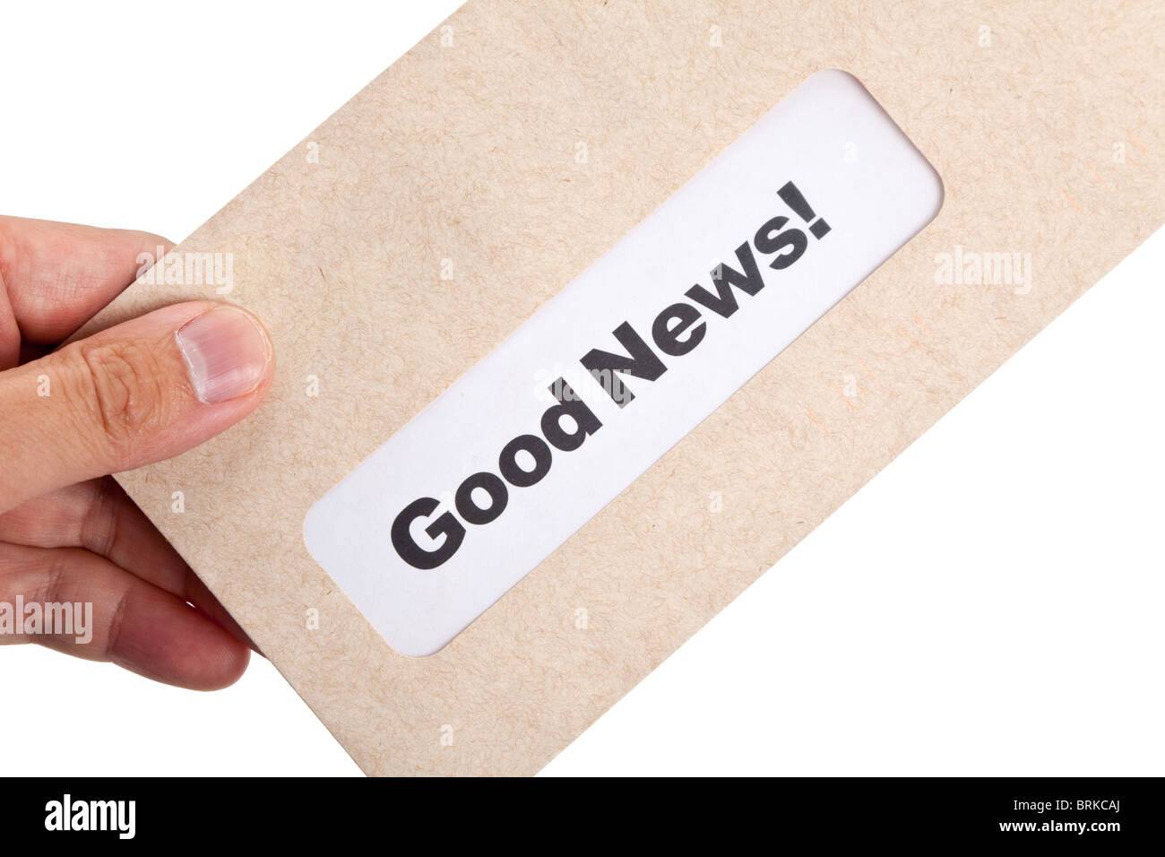 Good News and envelope, concept of success Stock Photo - Alamy