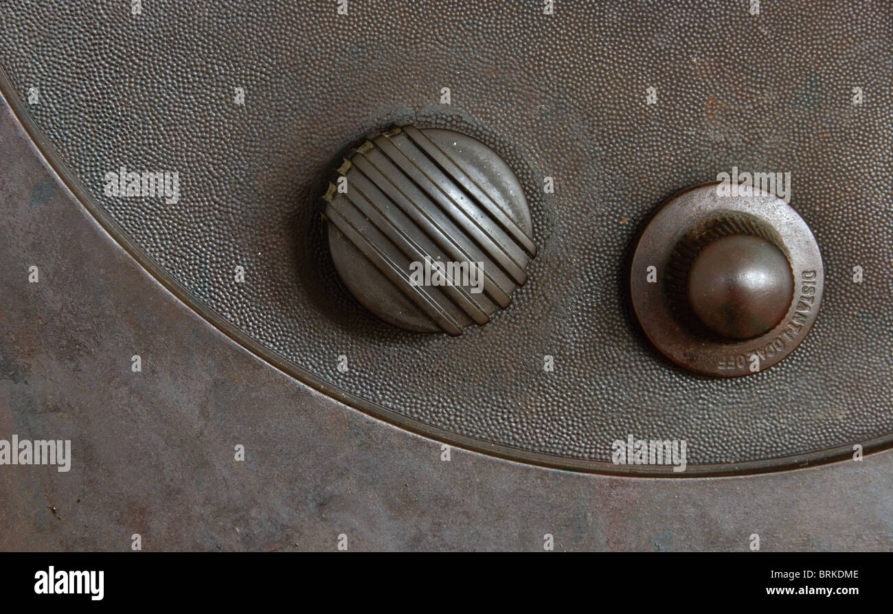 Retro radio knobs Stock Photo - Alamy