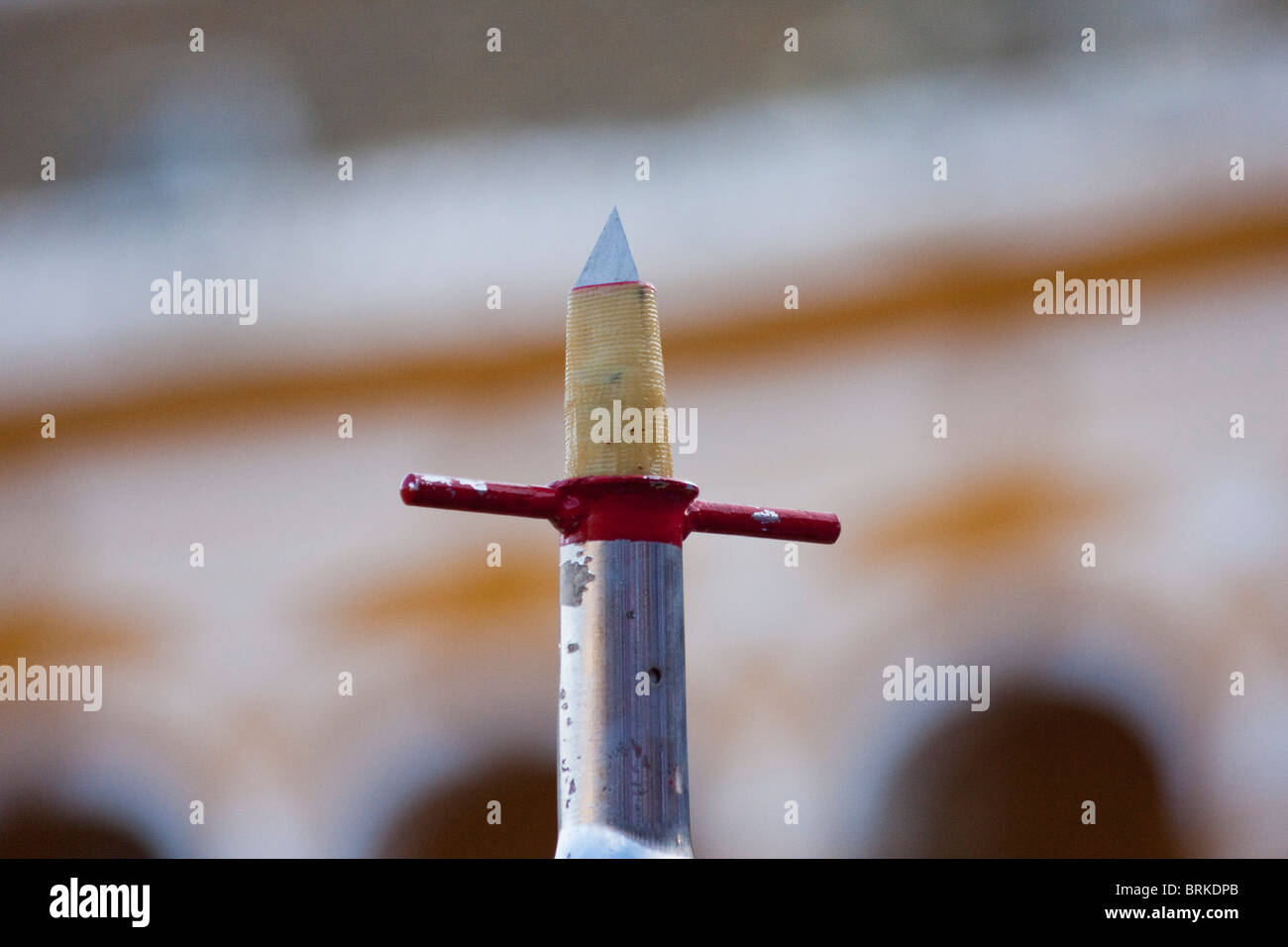 sharp dagger type blade used in bull fighting scene in sevilla, spain ...