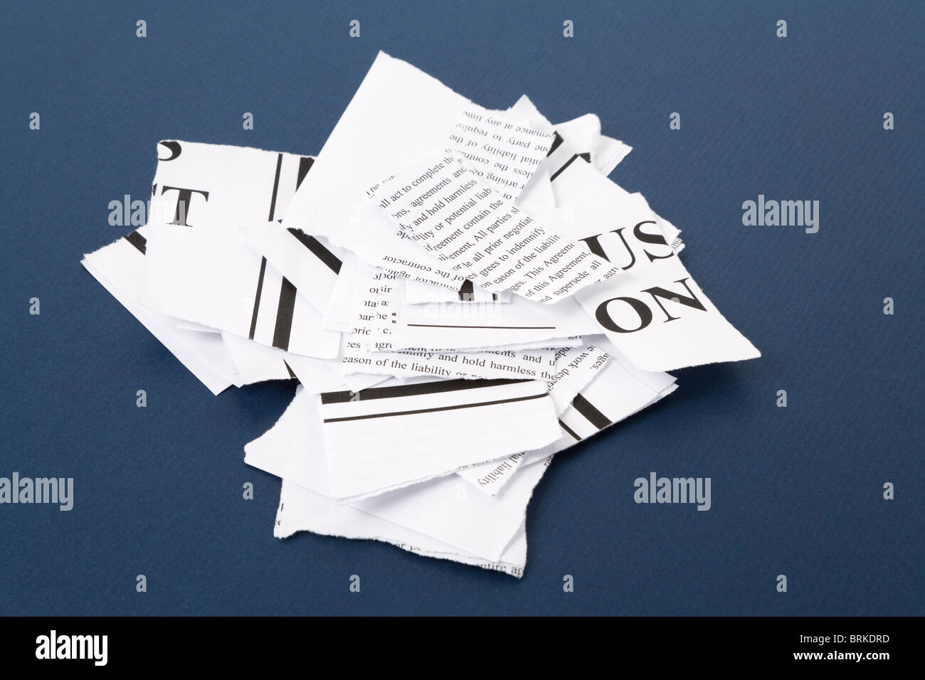 Torn Business Document for background Stock Photo - Alamy
