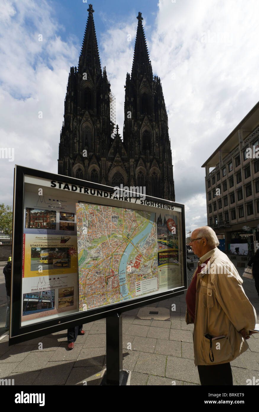 Cologne map hi-res stock photography and images - Alamy
