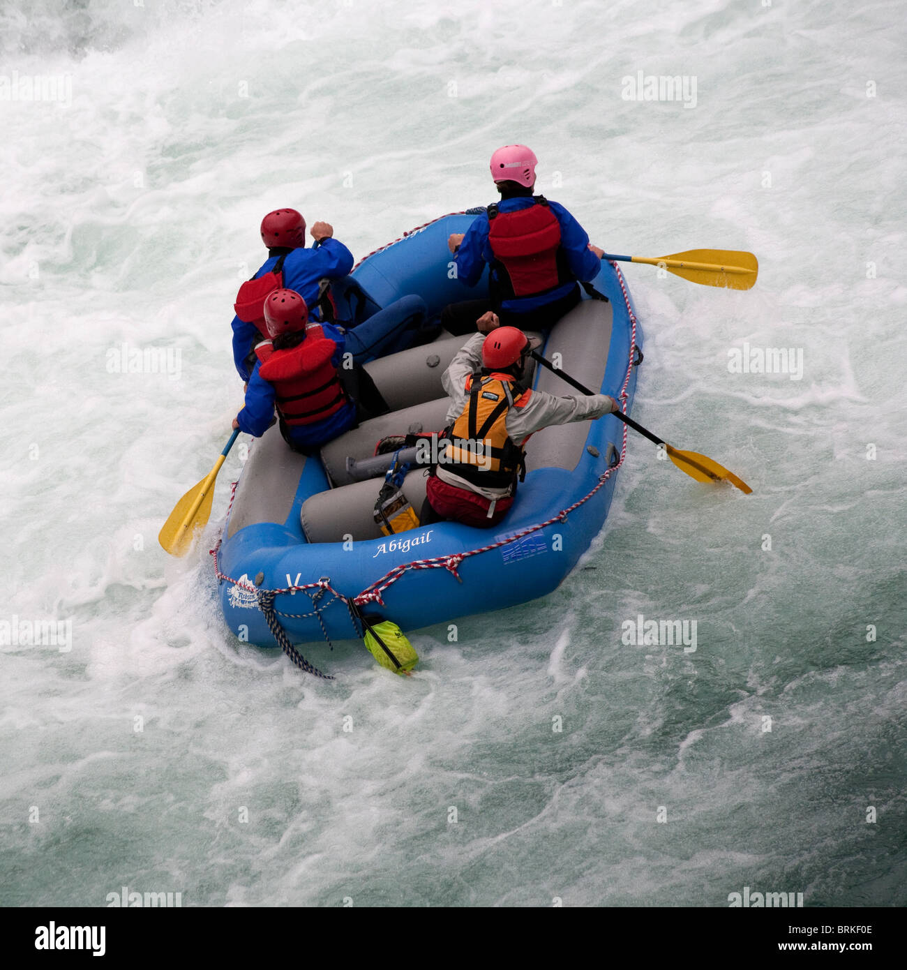 White Water Rafting at Rearguard falls Fraser River, Canada September ...
