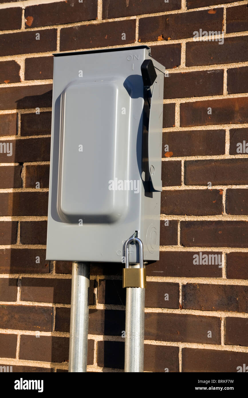 Outdoor Power Disconnect Stock Photo - Alamy