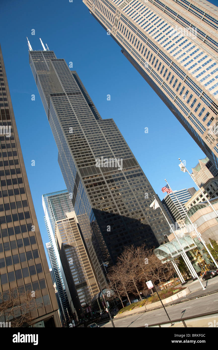 Willis Tower, formerly Sears Tower, skyscraper in downtown Chicago ...