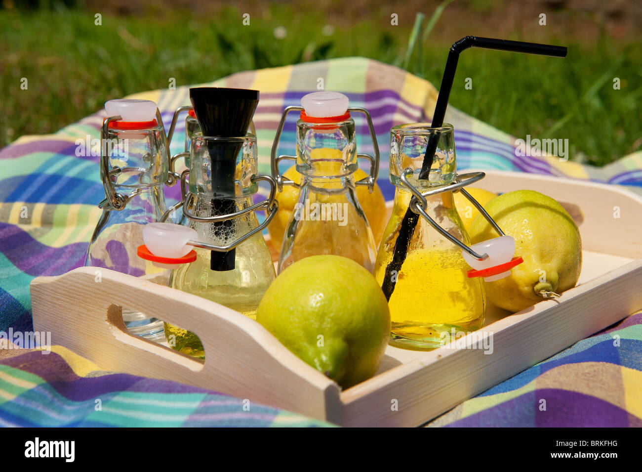 rural homemade lemonade Stock Photo - Alamy