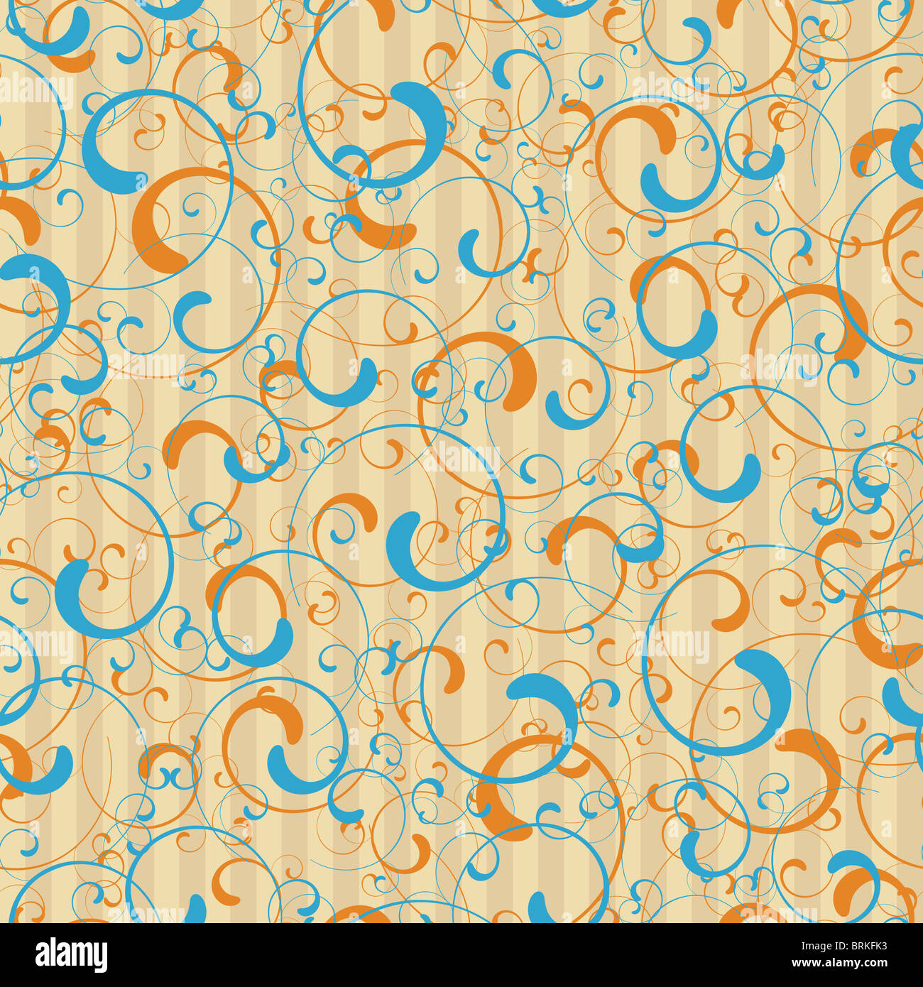 Illustrated seamless tile wallpaper of twirl shapes Stock Photo - Alamy