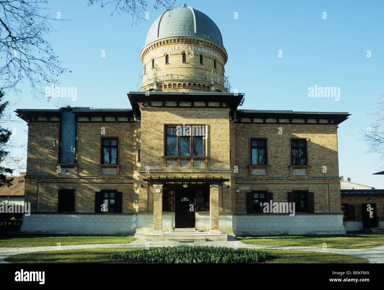 Main building of the Kuffner Observatory, Vienna, Austria Stock Photo ...