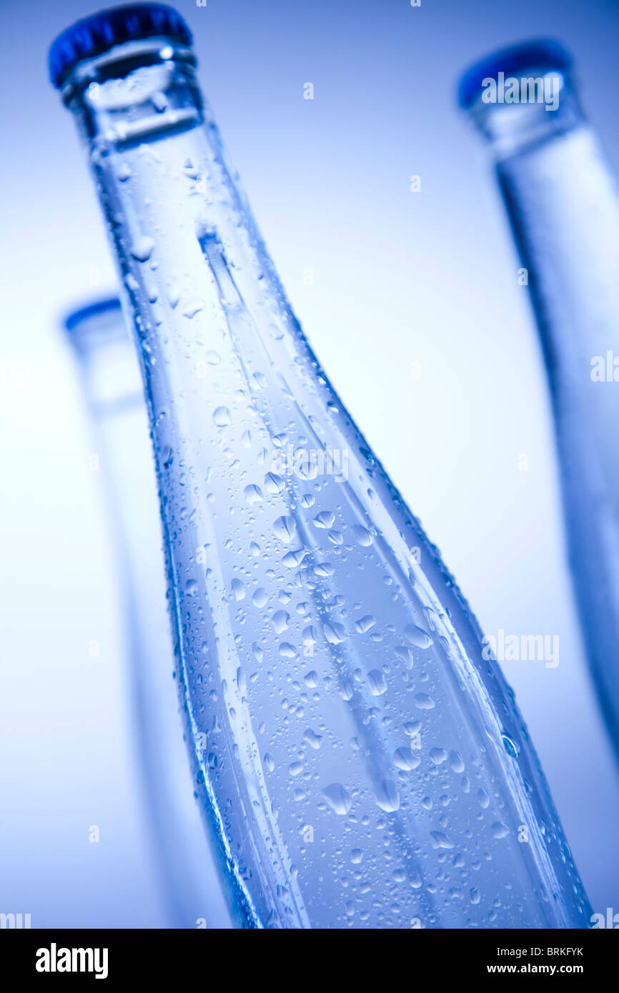 Water bottle background Stock Photo - Alamy