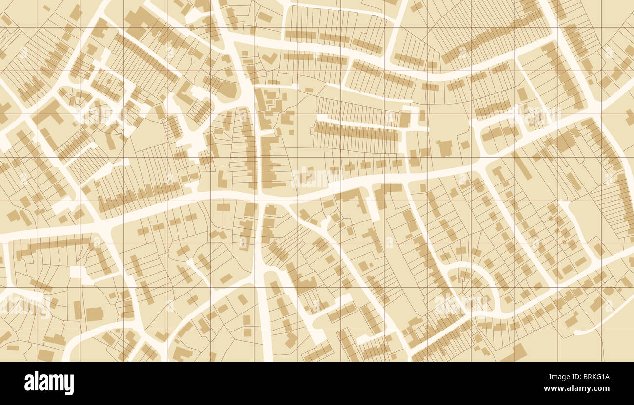 Illustration street map without names hi-res stock photography and ...