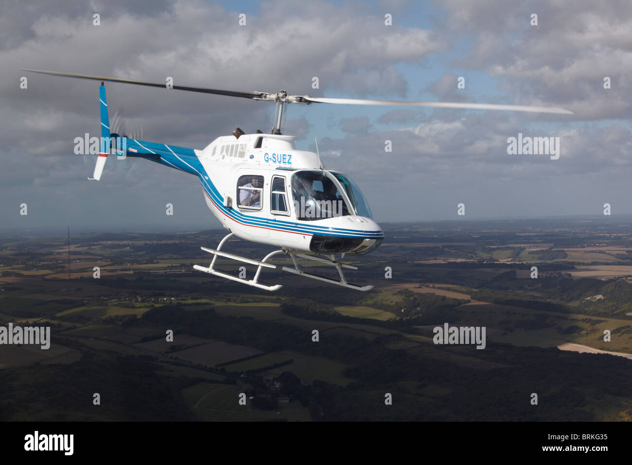 Helicopter in flight Stock Photo - Alamy