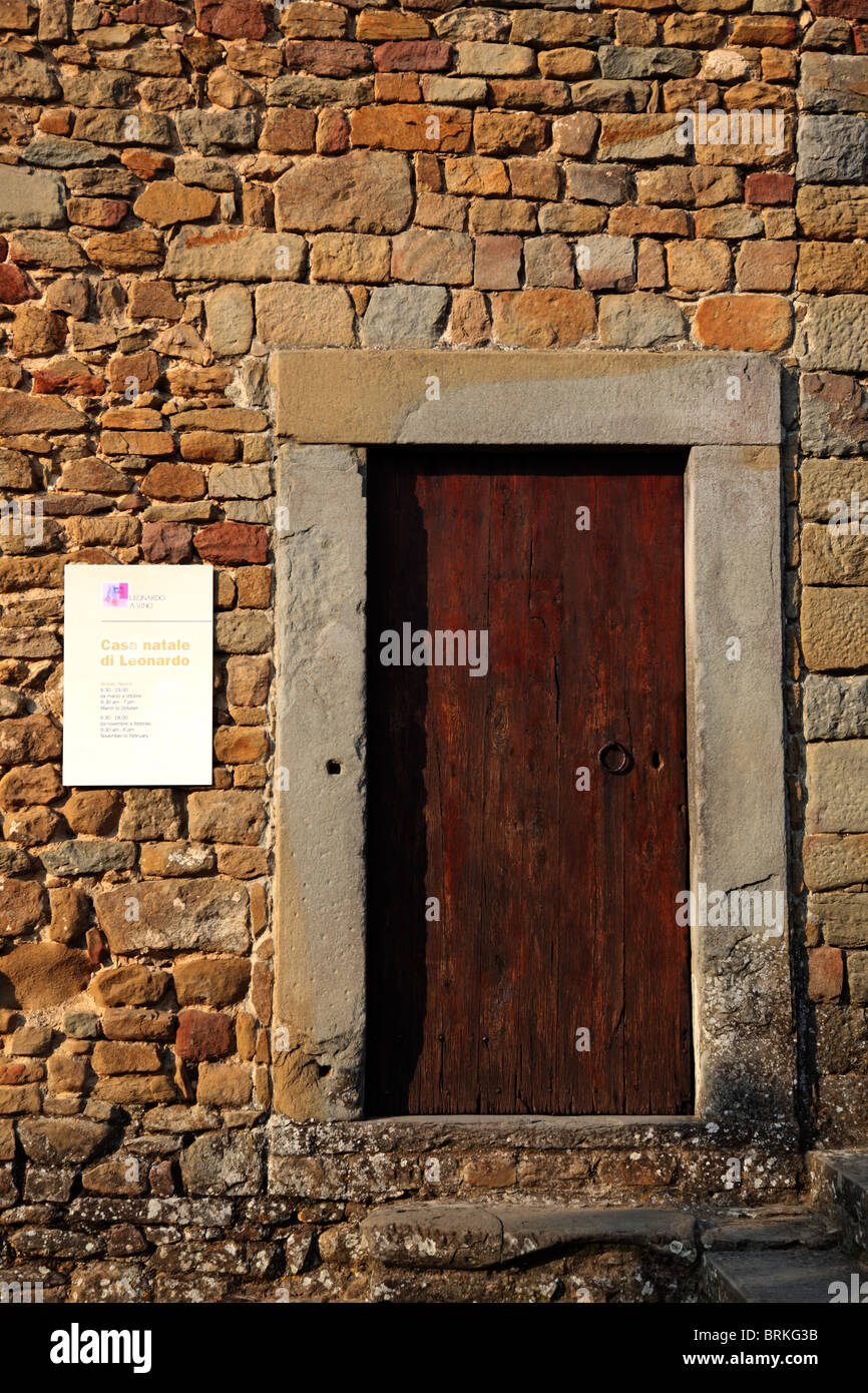 Leonardo da vinci house vinci hi-res stock photography and images - Alamy