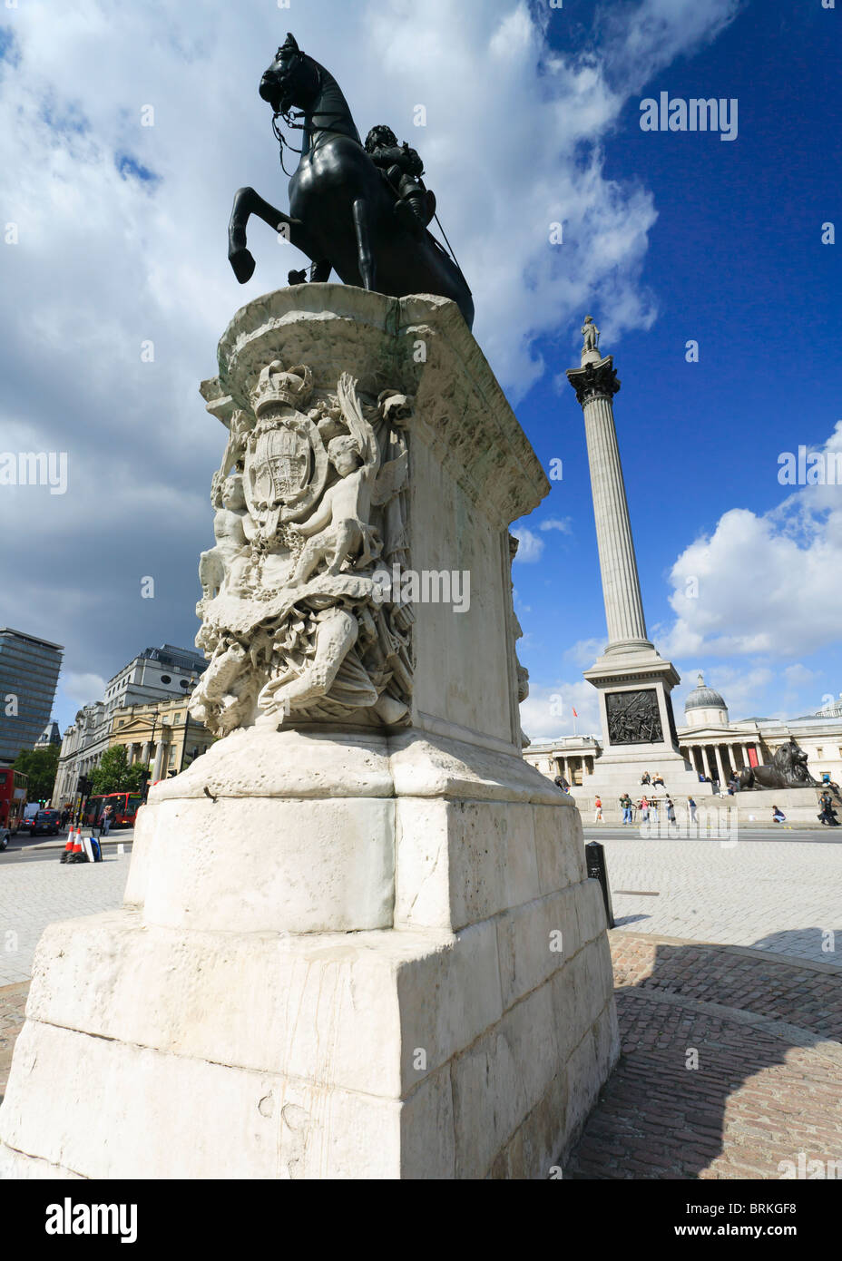 Statue in Trafalgar Square Stock Photo - Alamy