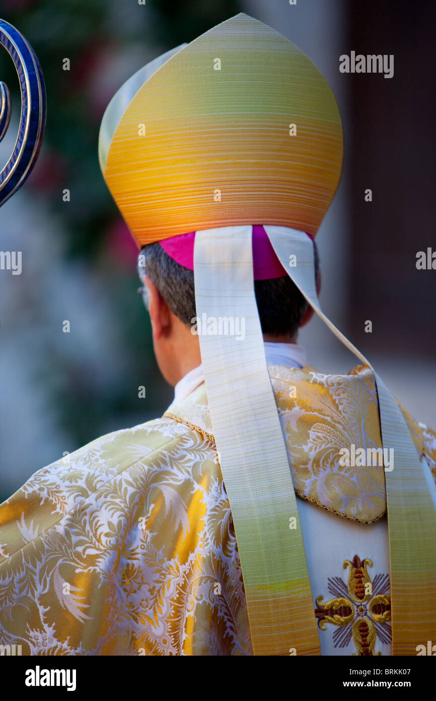 Priest leading the procession hi-res stock photography and images - Alamy