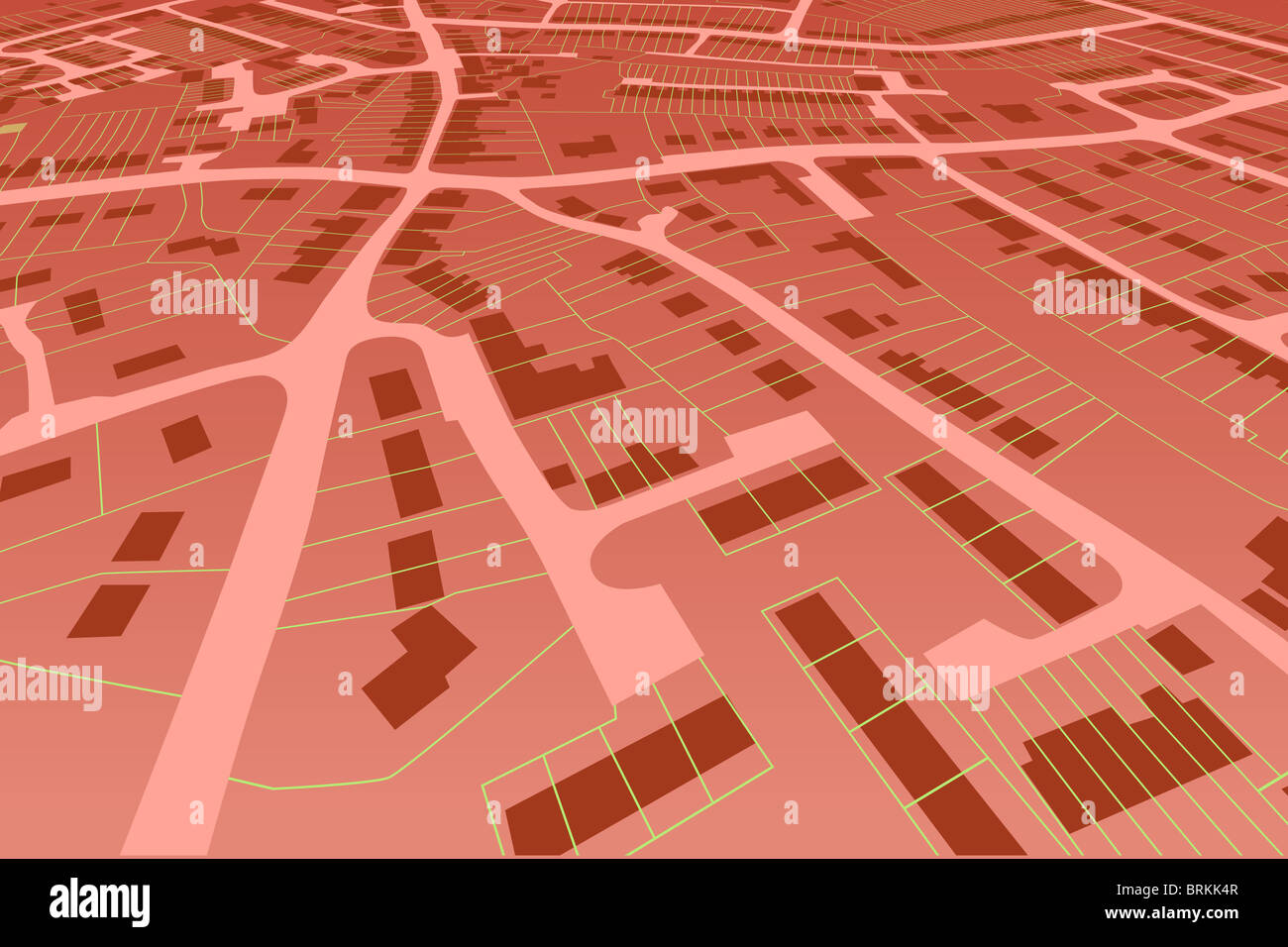 Illustrated street map generic city hi-res stock photography and images ...