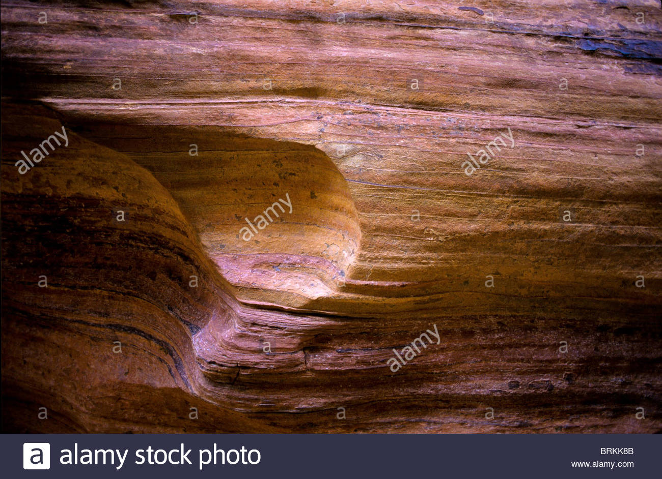 colourful rock formations are easily viewable from the highway Stock ...