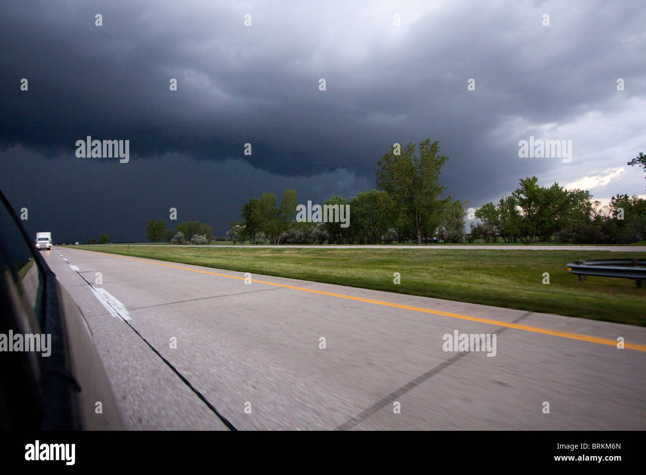 Running away from a severe thudnerstorm in rural Nebraska, May 24, 2010 ...