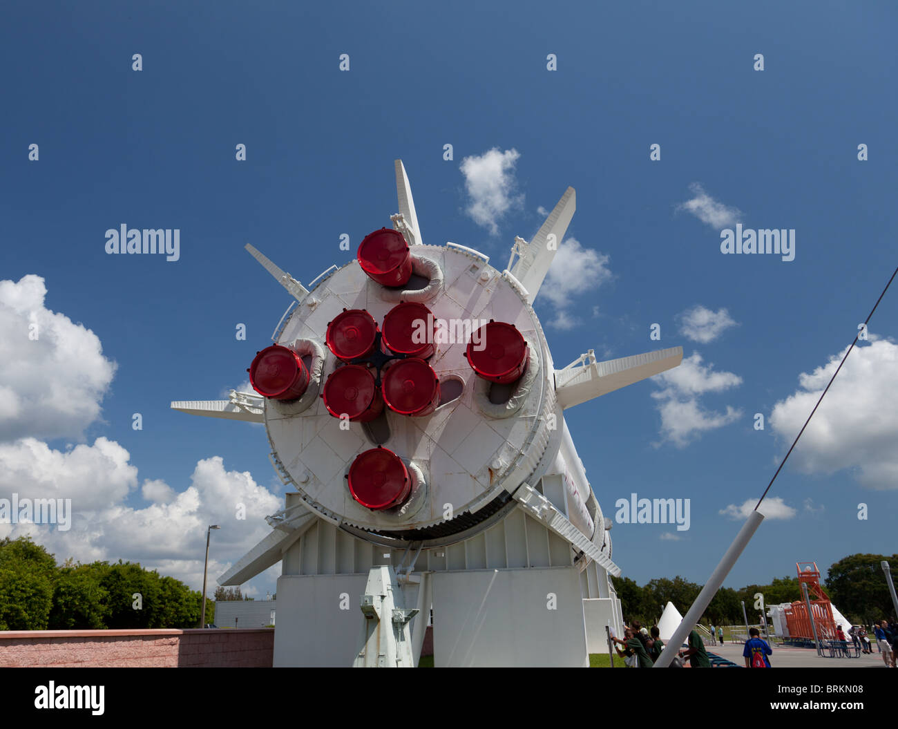 A Saturn 1b rocket in the Rocket Garden at the Kennedy Space Centre ...
