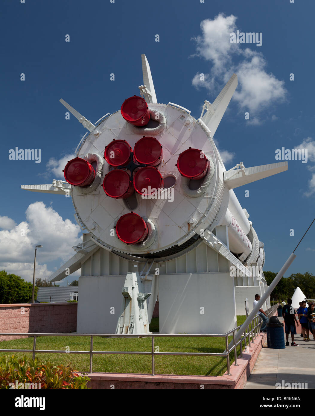 A Saturn 1b rocket in the Rocket Garden at the Kennedy Space Centre ...