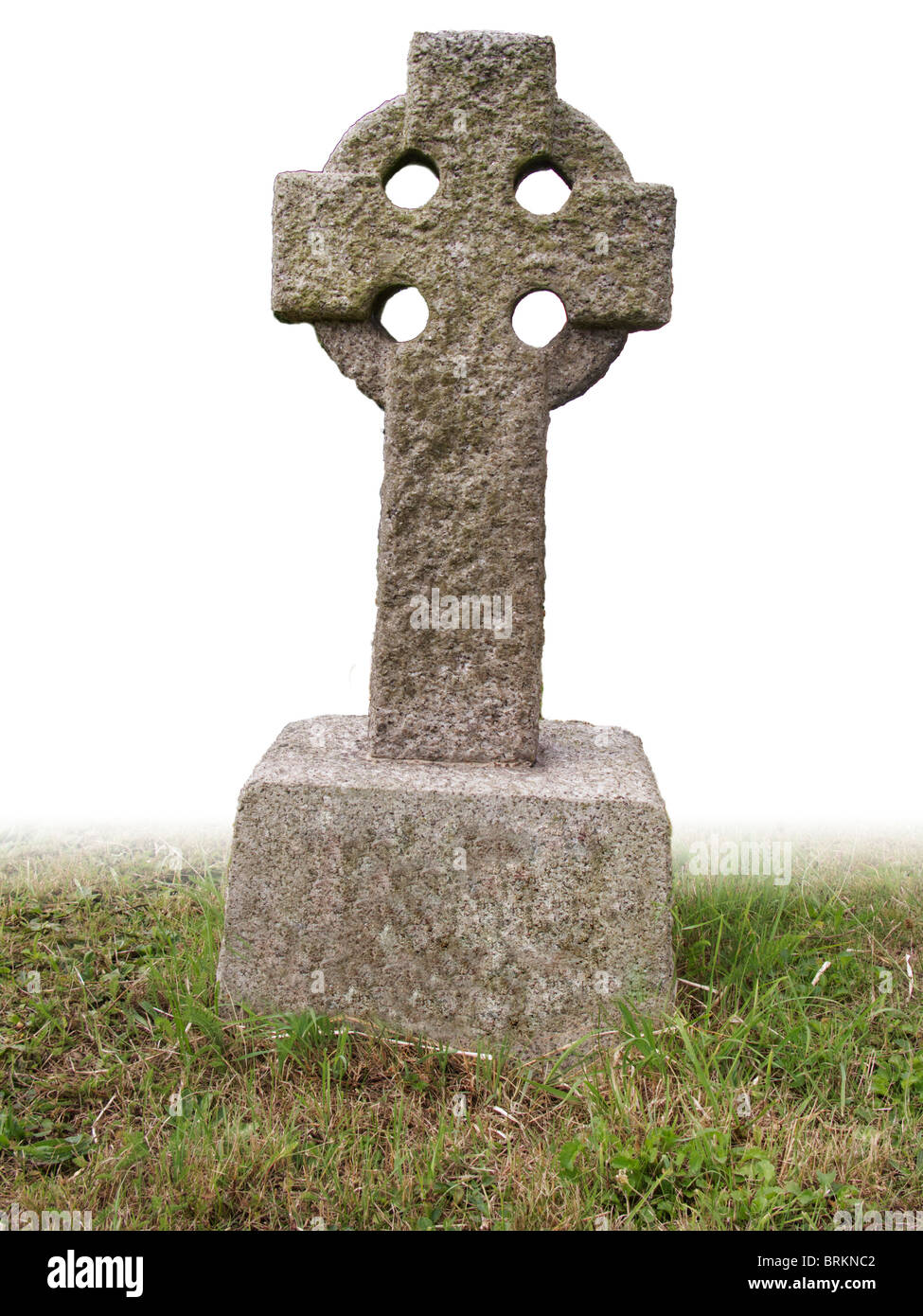 single grave stone cut out Stock Photo - Alamy