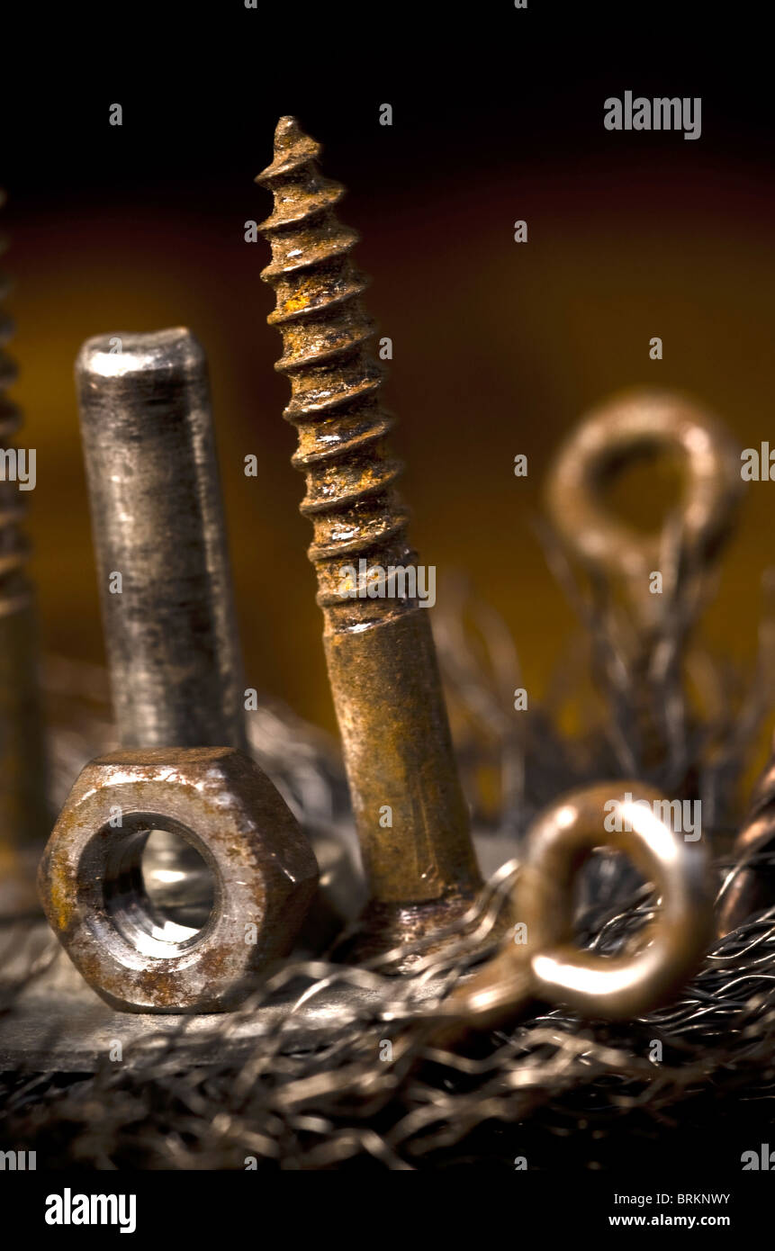 Circle rusty hook hi-res stock photography and images - Alamy