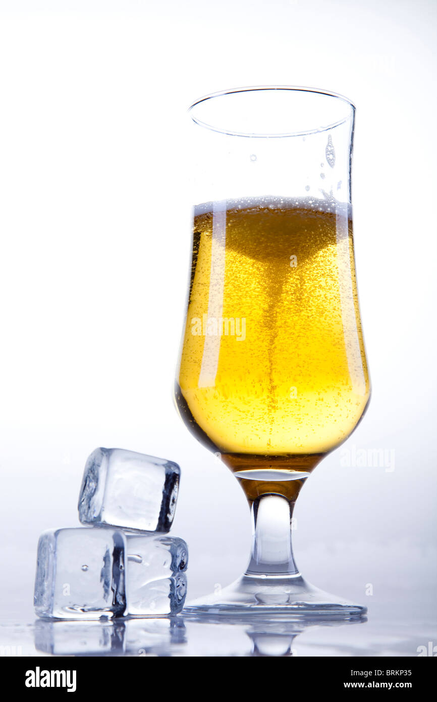 Beer is in ice Stock Photo - Alamy