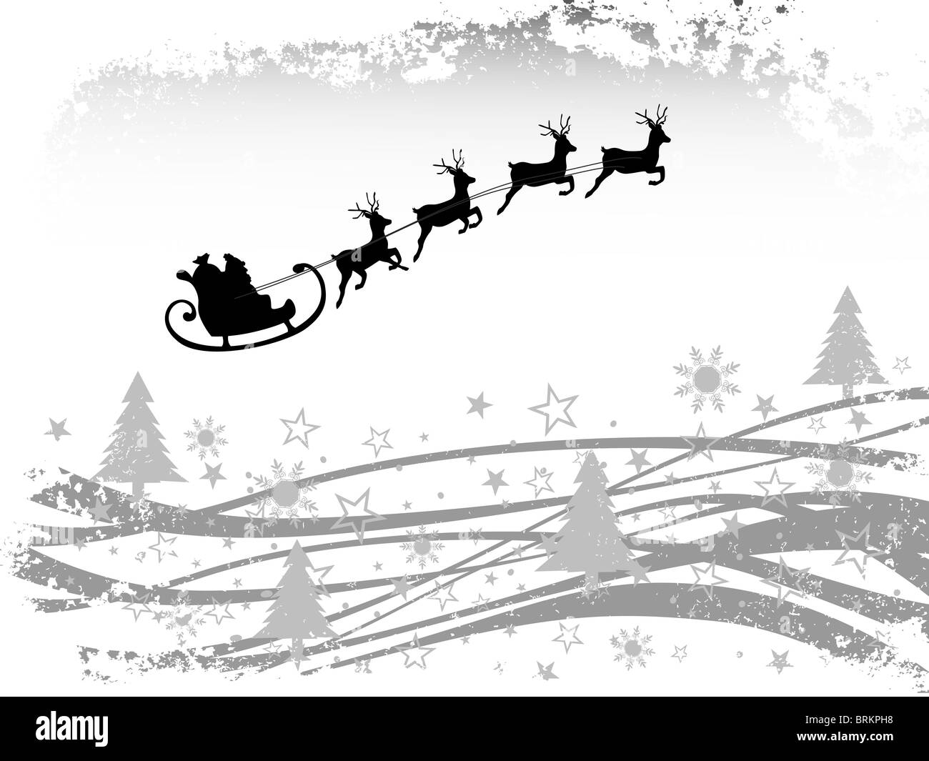 Stars christmas tree Black and White Stock Photos & Images - Alamy