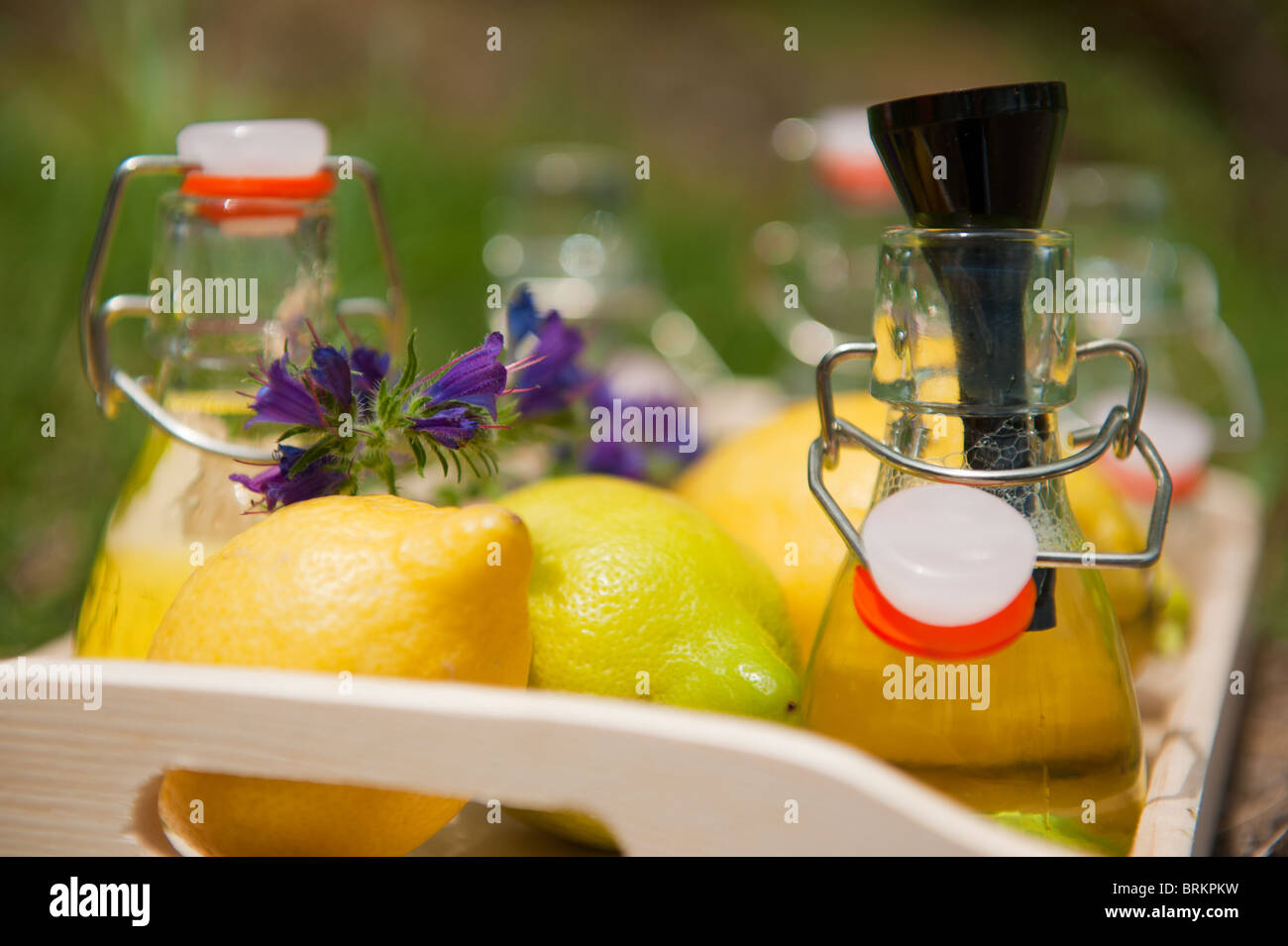 rural homemade lemonade Stock Photo - Alamy