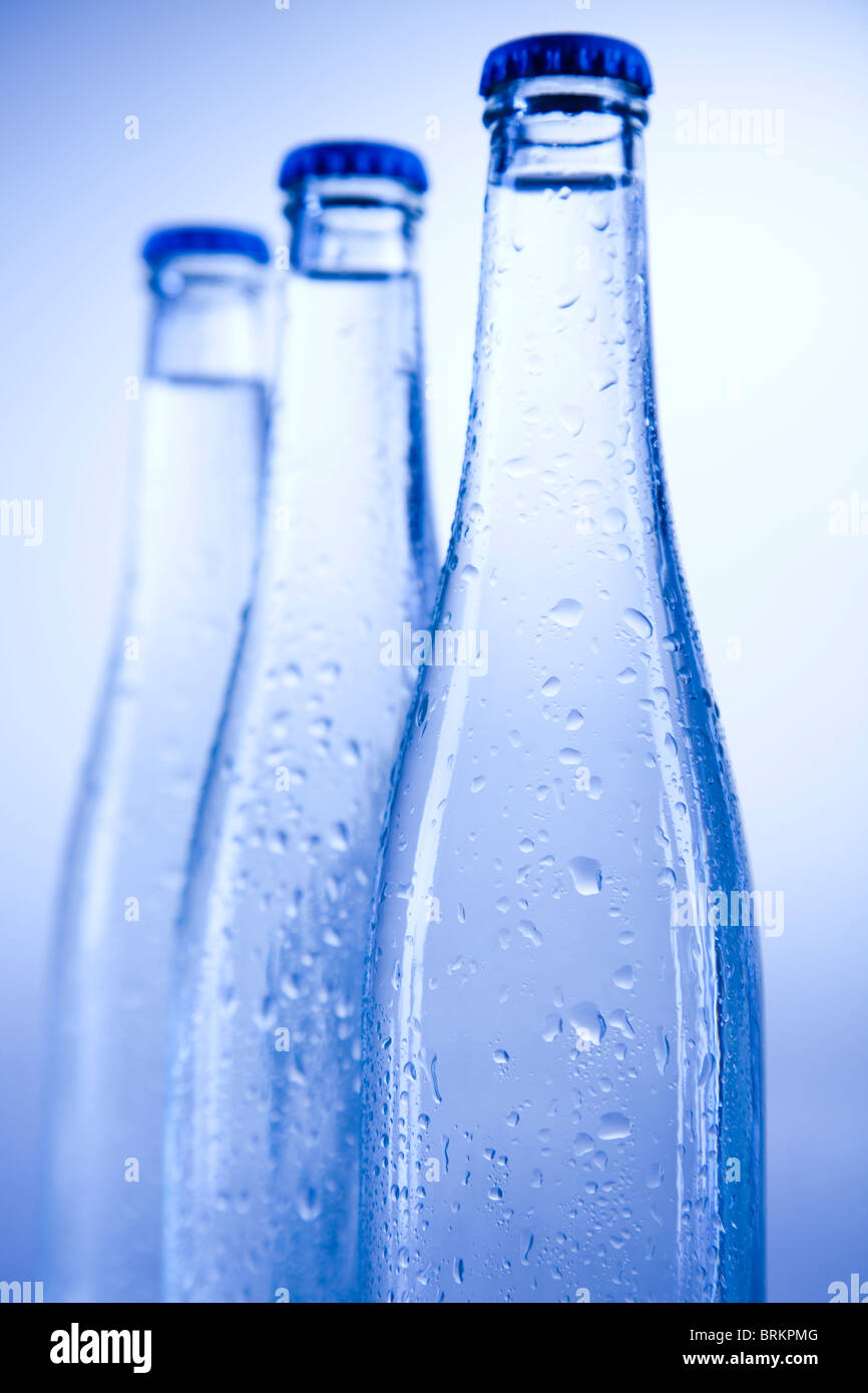 Water bottle background Stock Photo - Alamy