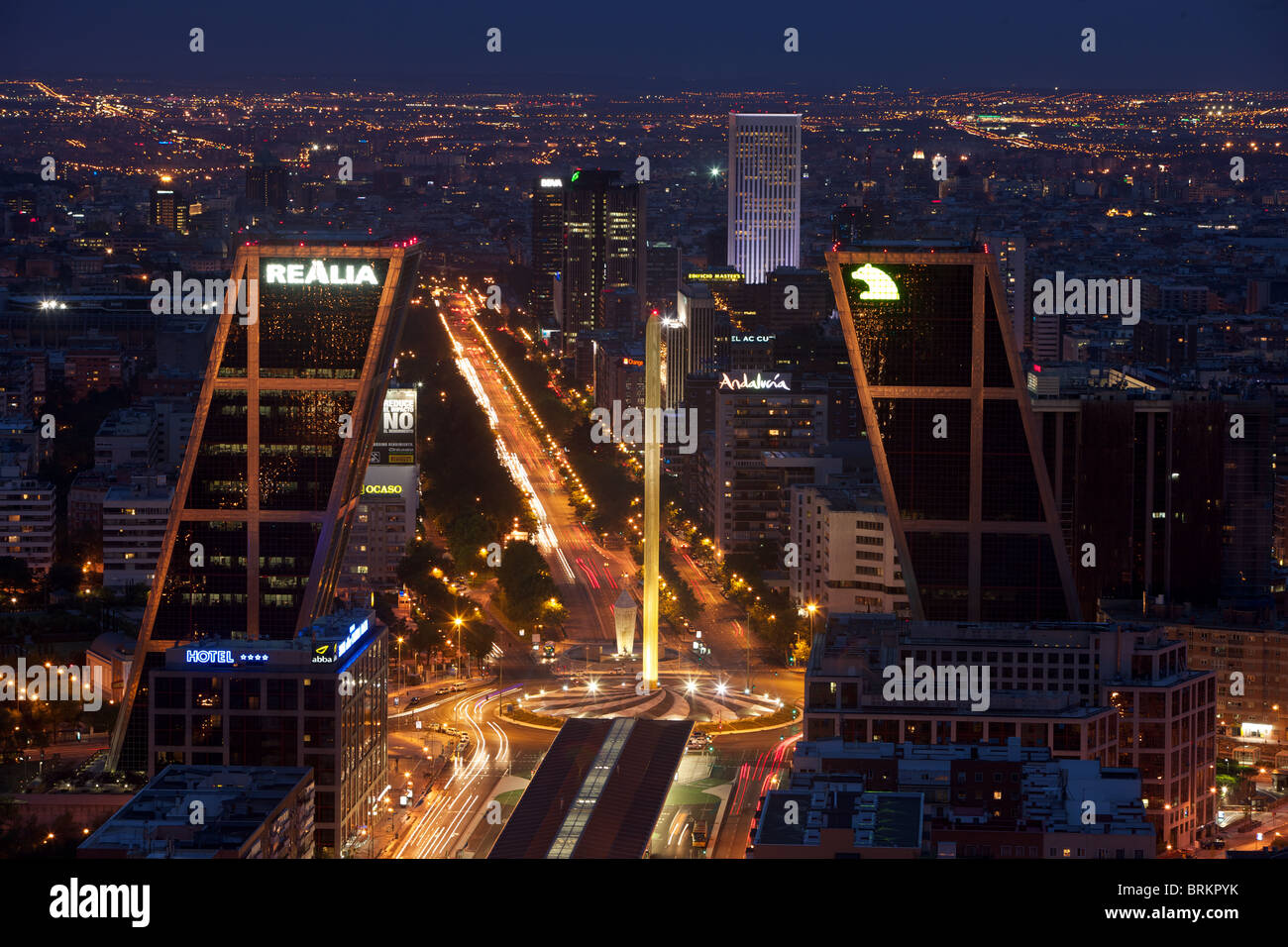 Aerial views of Madrid Stock Photo - Alamy