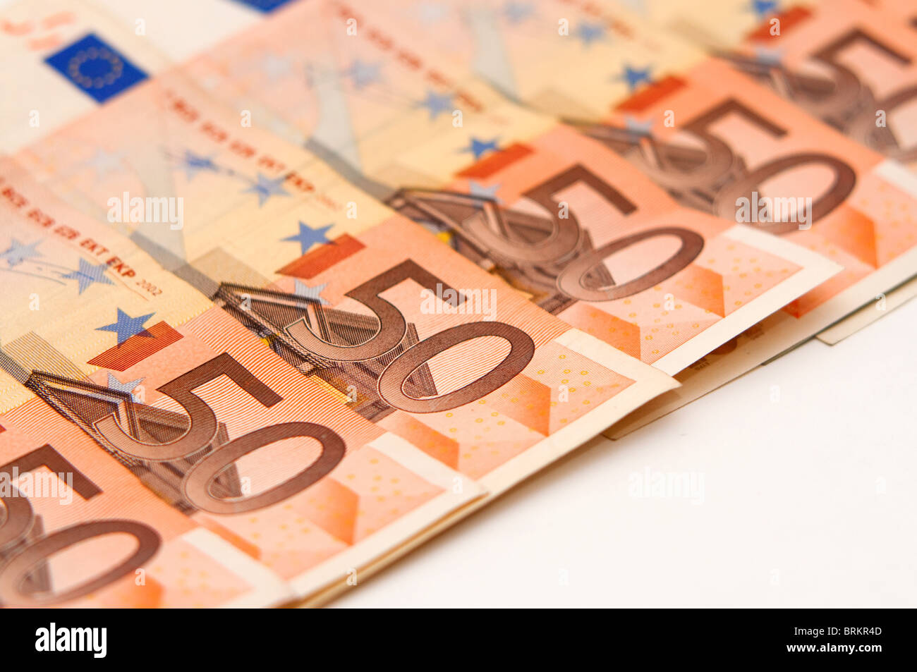 A pile of euro banknotes scattered around Stock Photo - Alamy
