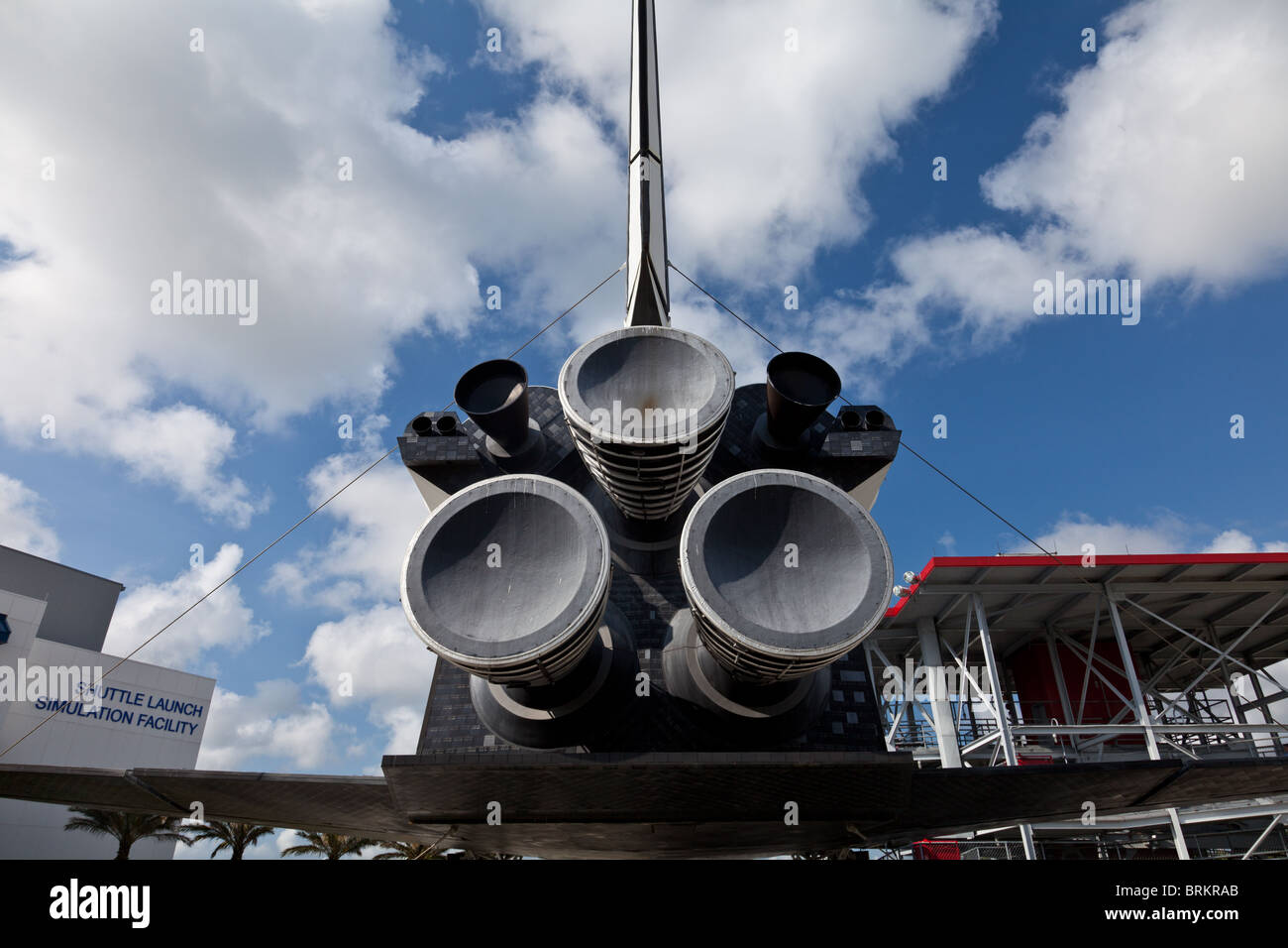 The Explorer Space Shuttle and booster rockets at the Kennedy Space ...