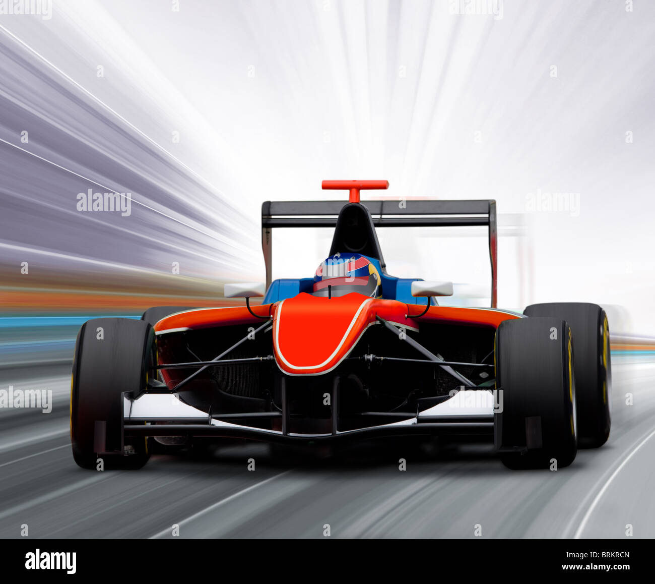 formula one race car on speed track - motion blur Stock Photo - Alamy