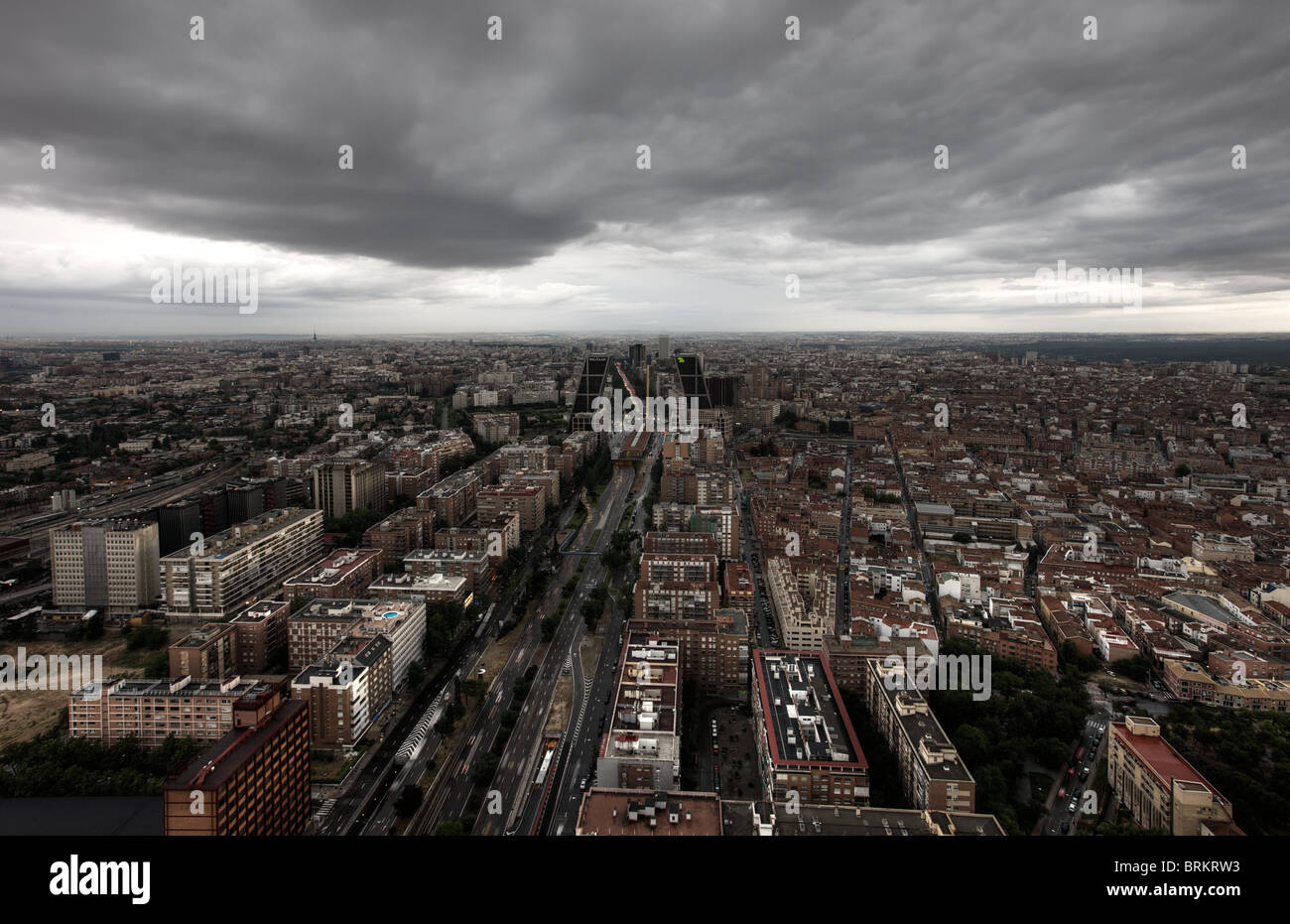Aerial views of Madrid Stock Photo - Alamy