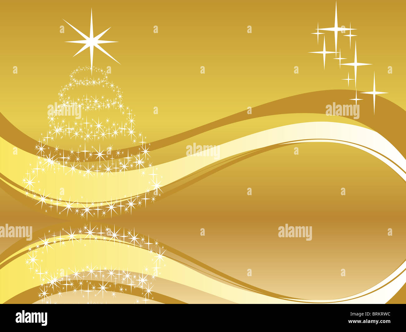 Golden christmas card Stock Photo - Alamy
