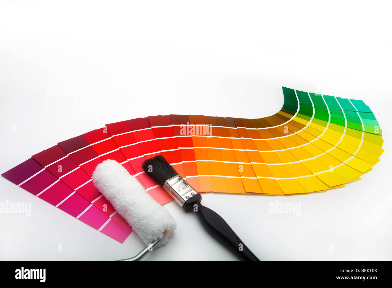 Paint swatches and brush hi-res stock photography and images - Alamy